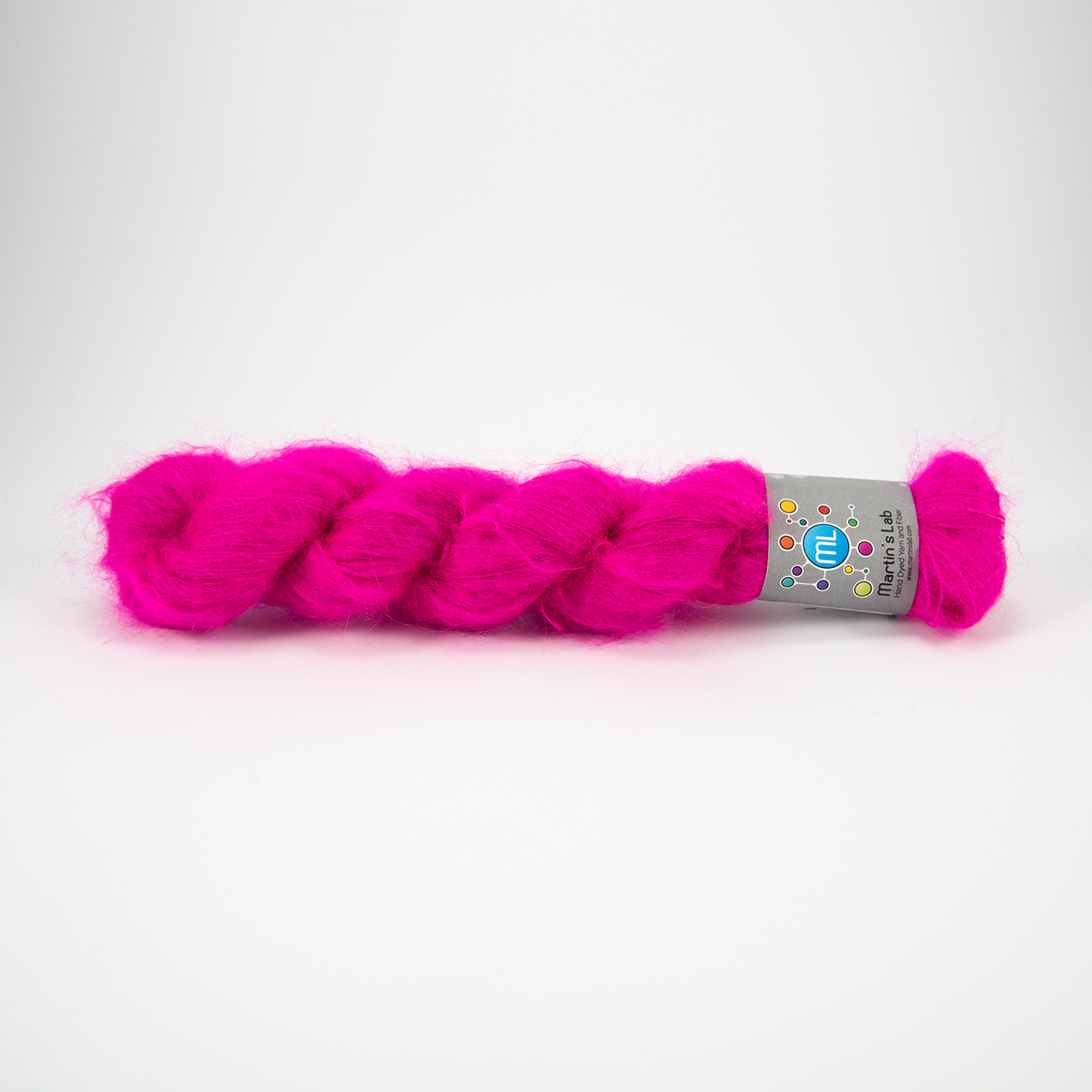 Silky Mohair - Hot Fuchsia (Hand-Dyed Yarn) – Martin's Lab
